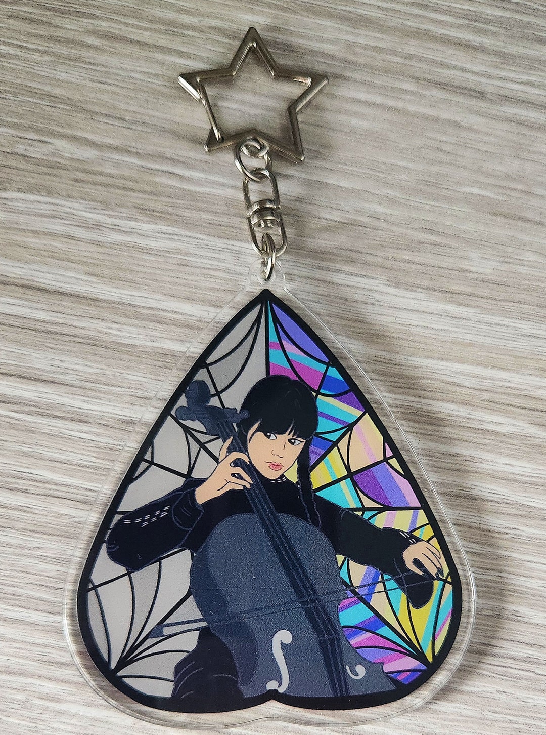 Wednesday Planchette Bag Tag Keyring - Etsy