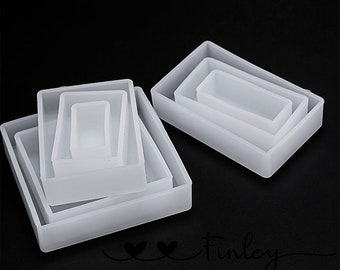 Cube Silicone Mold for Home Decoration DIY 5 Sizes Square Epoxy Resin ...
