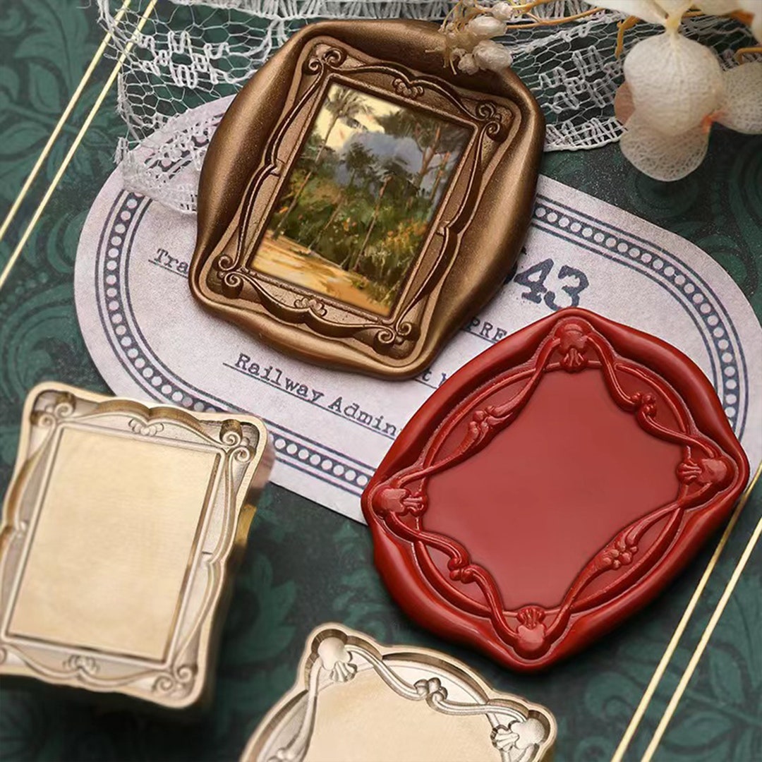 Wax Seal Stamps, Vintage Frame Photo Frame Stamp Wax Seals for ...