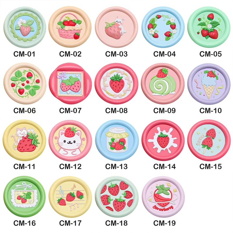 Strawberry Stamp - Etsy