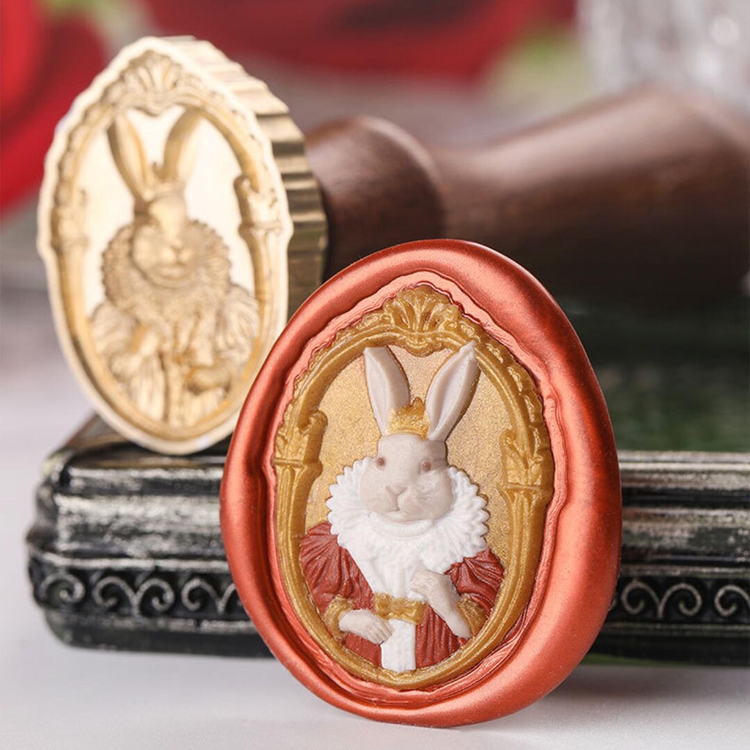 Wax Seal Stamp, 3D Noble Rabbit Stamp, Mr. Rabbit Wax Seals for ...