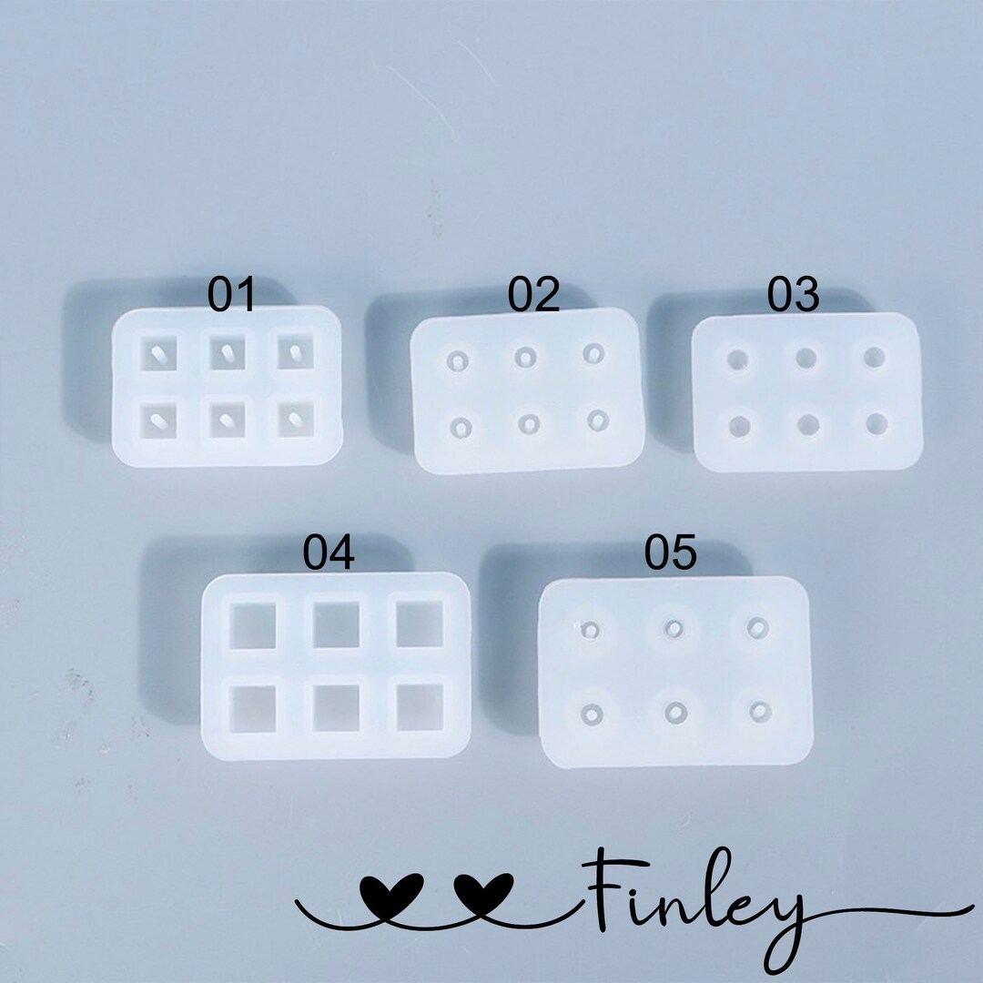 8mm 10mm Beads Molds, Ball Mold, Round Square Bead Silicone Mold for ...