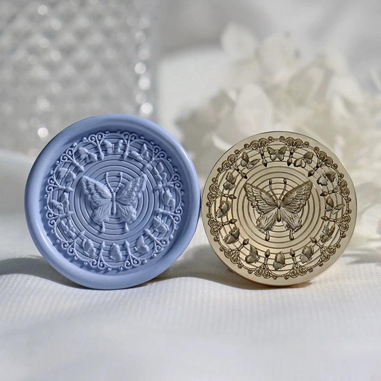 Wax Seal Stamp, Butterfly Stamp, Circle of Butterflies Wax Seals for ...