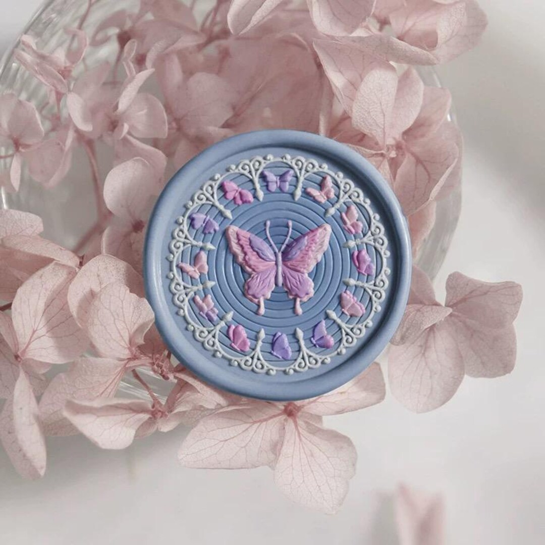 Wax Seal Stamp, Butterfly Stamp, Circle of Butterflies Wax Seals for ...