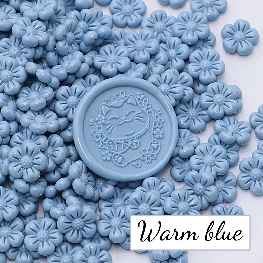 Sealing Wax Beads 100/300pcs, Premium Lake Water Blue Wax Seal Beads ...