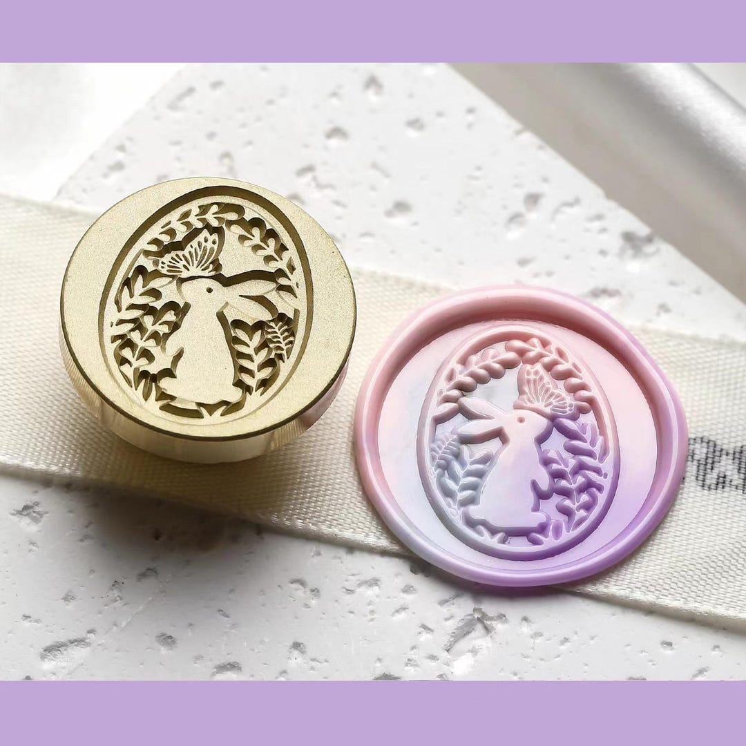 Wax Seal Stamp, Rabbit Butterfly Stamp, Egg Wax Seals for Wedding ...