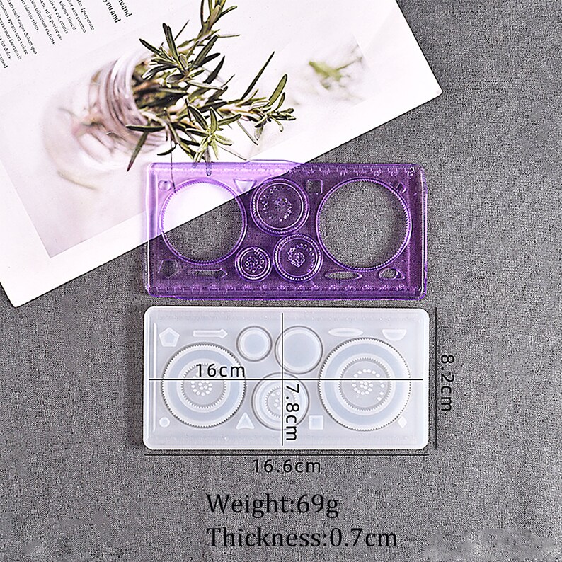 Flower Ruler Moldssilicone Mold Ruler Resin Molddiy Epoxy | Etsy