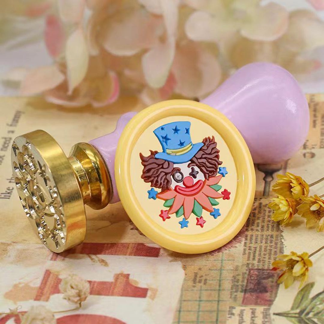 Wax Seal Stamp, Joker Stamp, Clown Wax Seals for Wedding Invitation ...