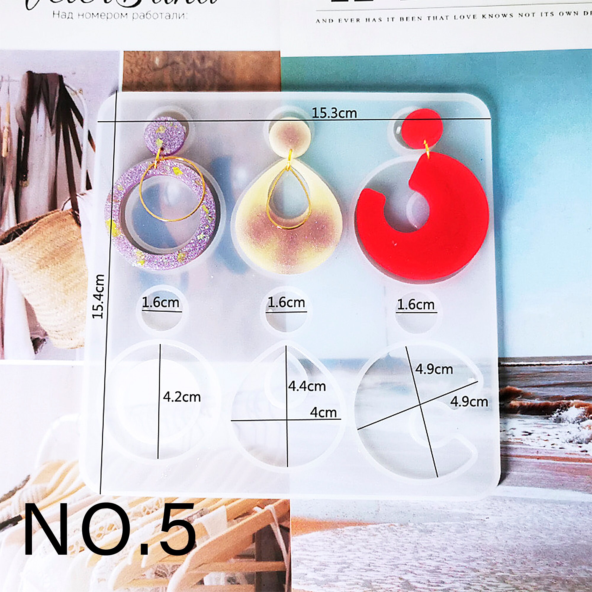 Earring Molds for Resinpendant Silicone Moldresin Molds for | Etsy