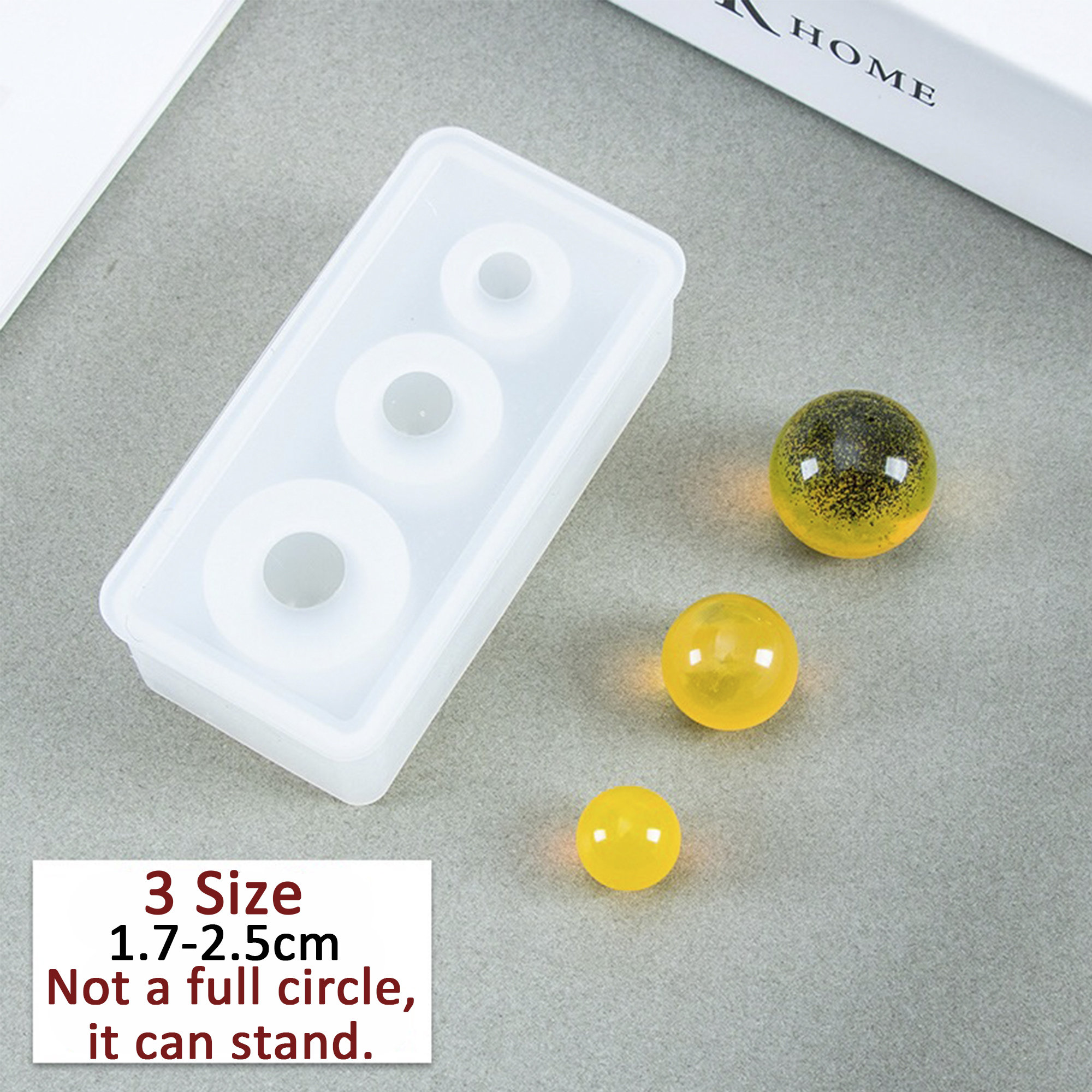 Ball Silicone Mold for Resin,clear Beads Resin Mould,sphere,planet Ball ...