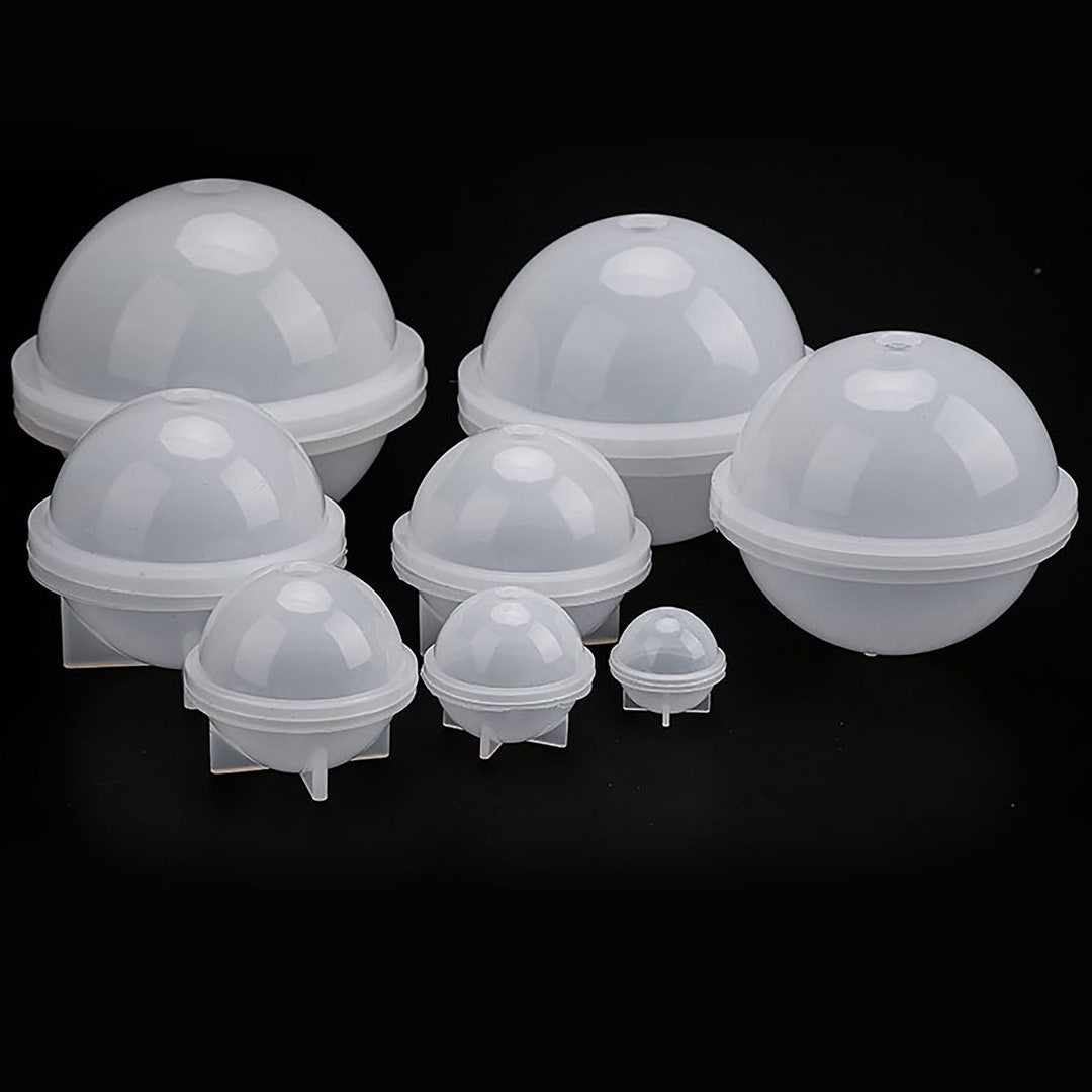Clear Ball Resin Molds, Silicone Mold for Resin, 3D Sphere Resin Mold ...