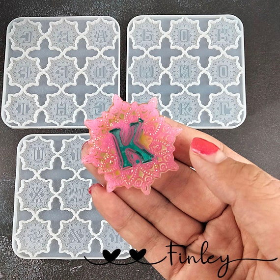 Alphabet Letter Resin Mold Silicone Letter Mold for Resin - Etsy