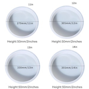 Big Round Resin Molds, Reusable Rolling Tray Mold, 2-14 Inches, Large ...