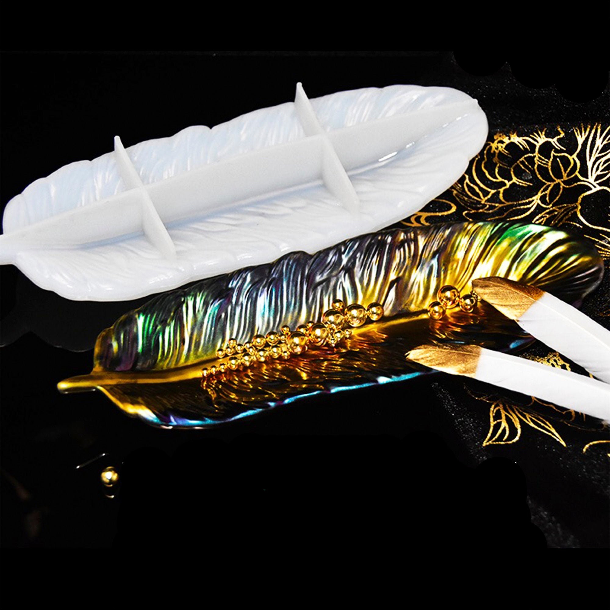 Resin Mold for Feather DishFeather Tray Plate Silicone | Etsy