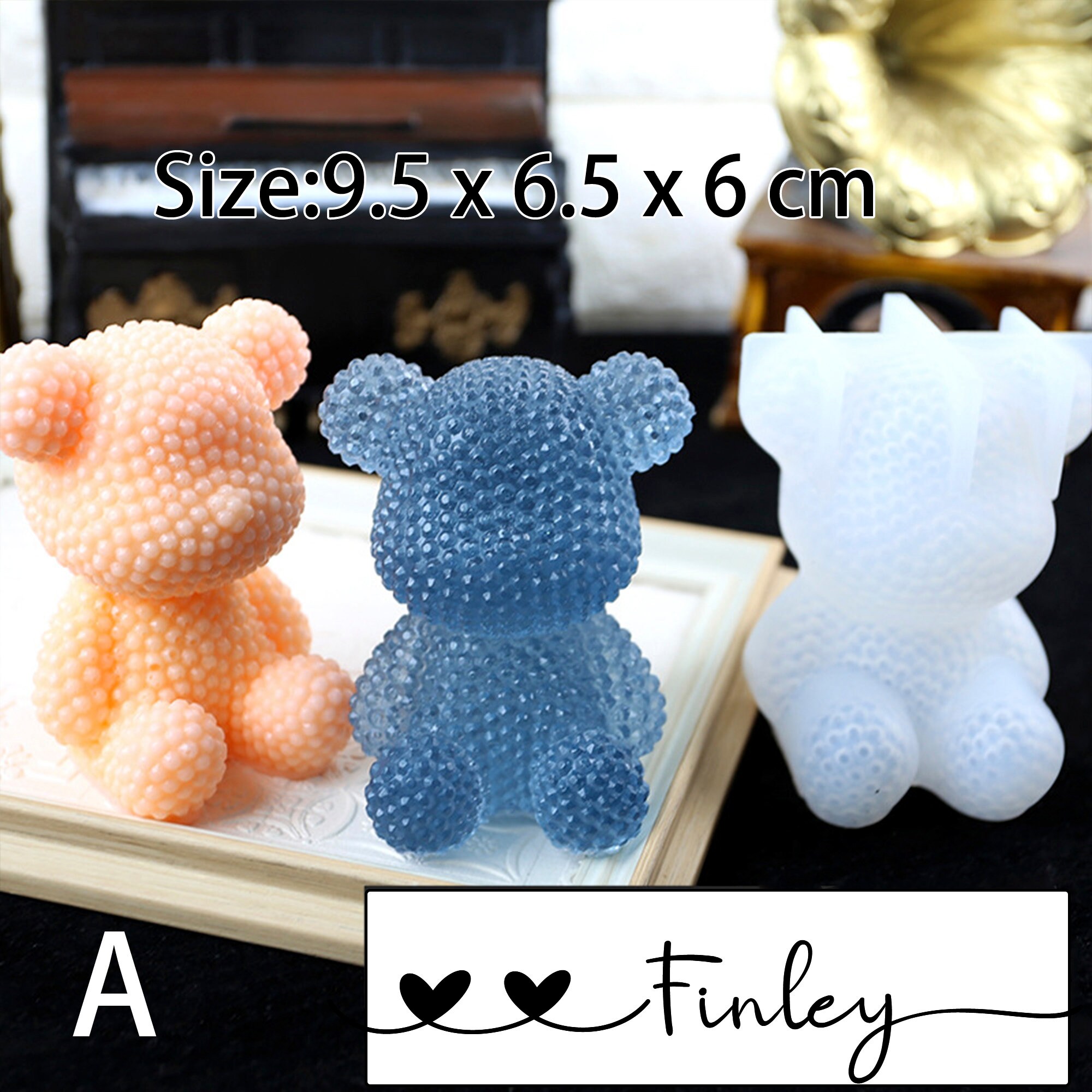 Bear Silicone Mold Resin Diamond Bear Resin Mold Bunny Mold - Etsy UK