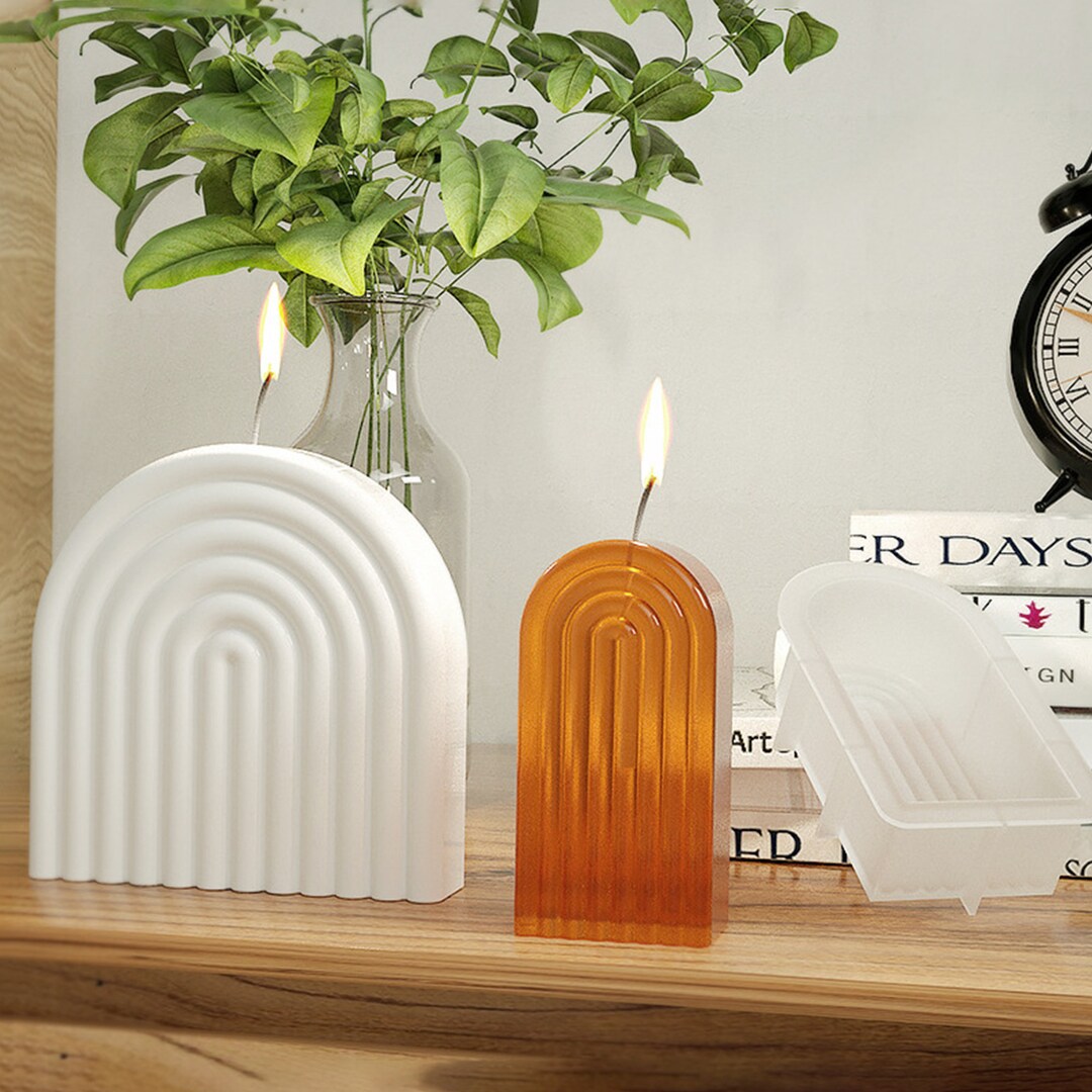 Rainbow Resin Molds, Reusable Rolling Tray Mold, Rainbow Candle Molds ...