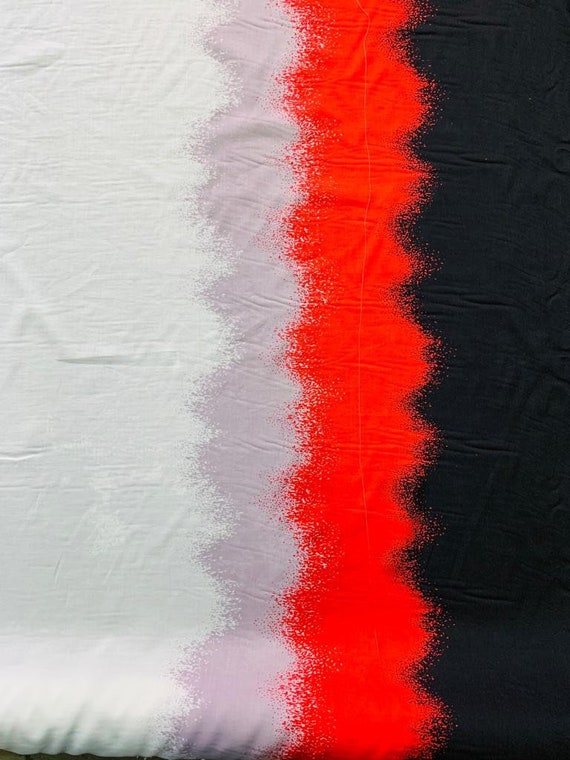 Ombré Rayon Rayón rojo con diseño de tablero Rayón negro - Etsy España