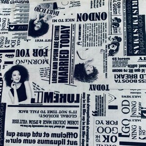Newspaper Mesh Newspaper Fabric Newspaper Mesh Print - Etsy