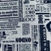 Newspaper Mesh Newspaper Fabric Newspaper Mesh Print - Etsy