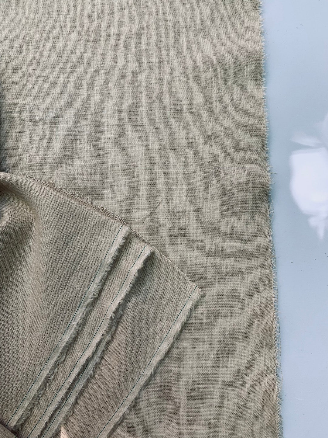 Natural Linen Fabric: Medium Weight Beige Flax (1 Yard) - Etsy