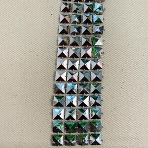 Metallic Trim Plastic Light Weight Trim Silver Pixel Trim Punk Trim - Etsy