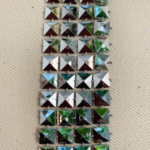 Metallic Trim Plastic Light Weight Trim Silver Pixel Trim Punk Trim - Etsy