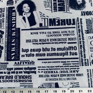 Newspaper Mesh Newspaper Fabric Newspaper Mesh Print - Etsy