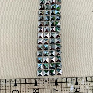 Metallic Trim Plastic Light Weight Trim Silver Pixel Trim Punk Trim - Etsy