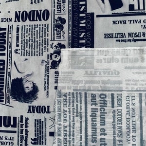 Newspaper Mesh Newspaper Fabric Newspaper Mesh Print - Etsy