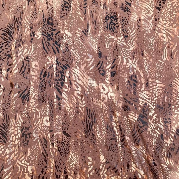 Satin Leopard Print Fabric - Etsy