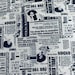 Newspaper Mesh Newspaper Fabric Newspaper Mesh Print - Etsy