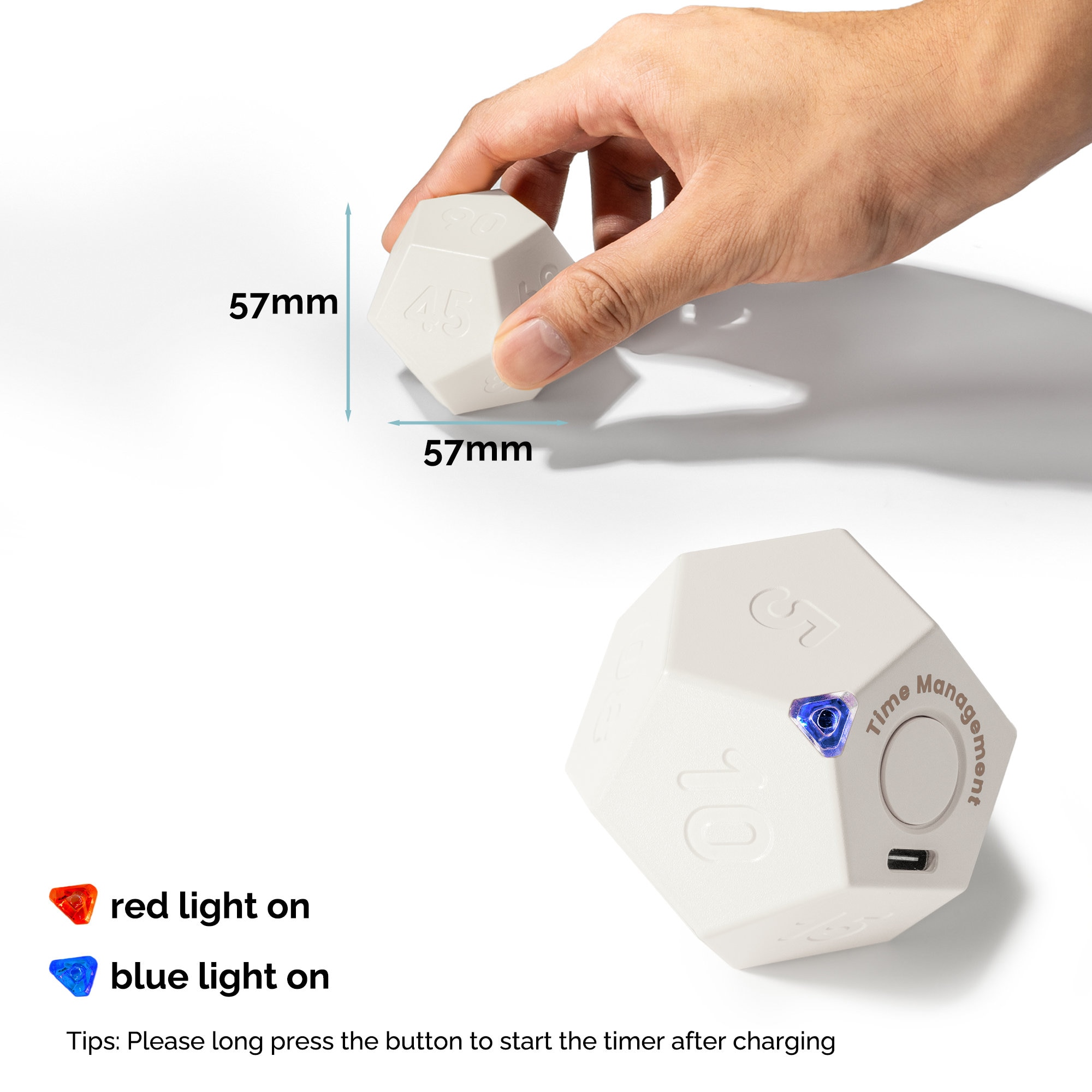 Kadams Pomodoro Timer Rotating Desk Productivity Timer 11 Preset