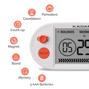 KADAMS Pomodoro Productivity Timer, Interval Countdown Timer With ...