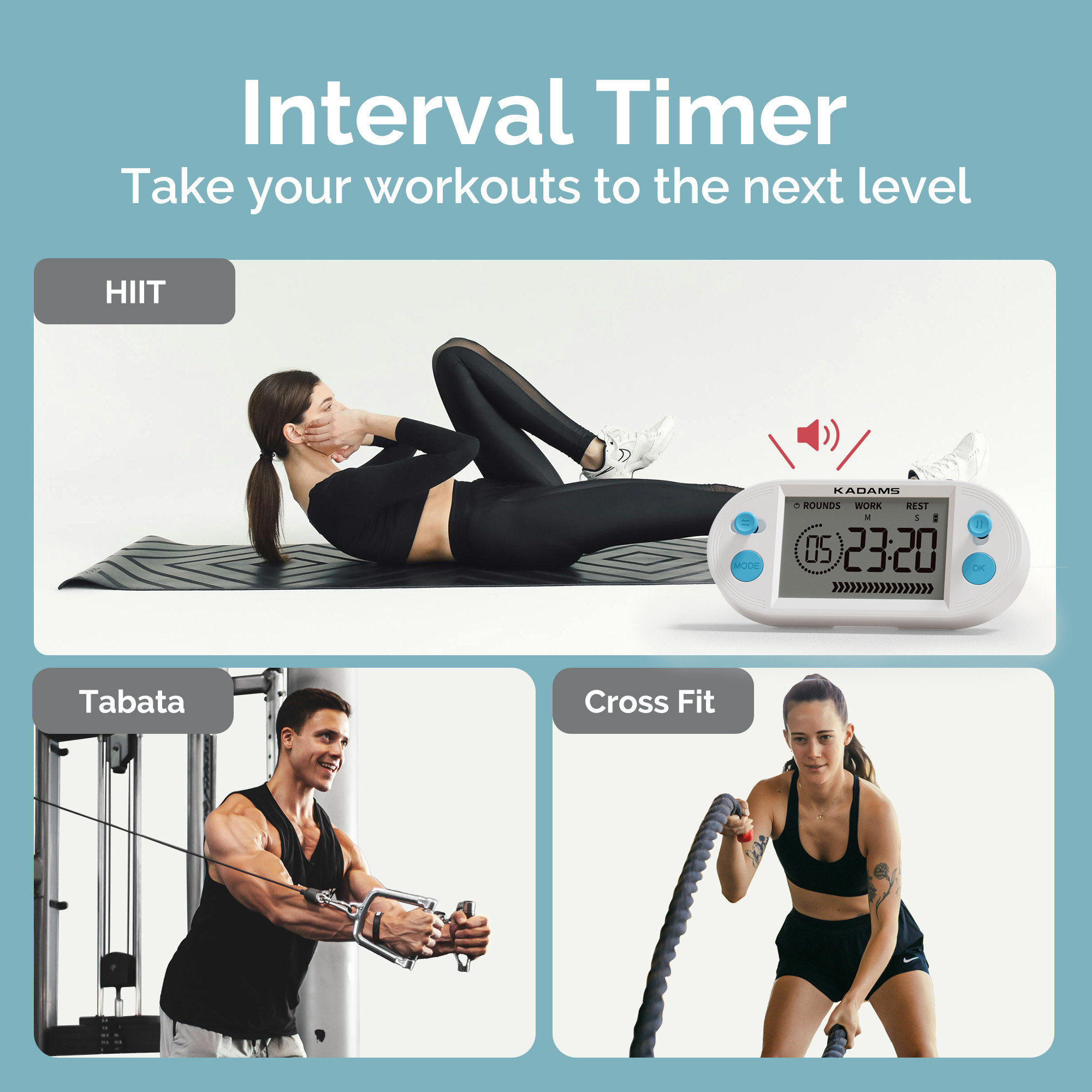 Kadams Pomodoro Productivity Timer Interval Countdown Timer With