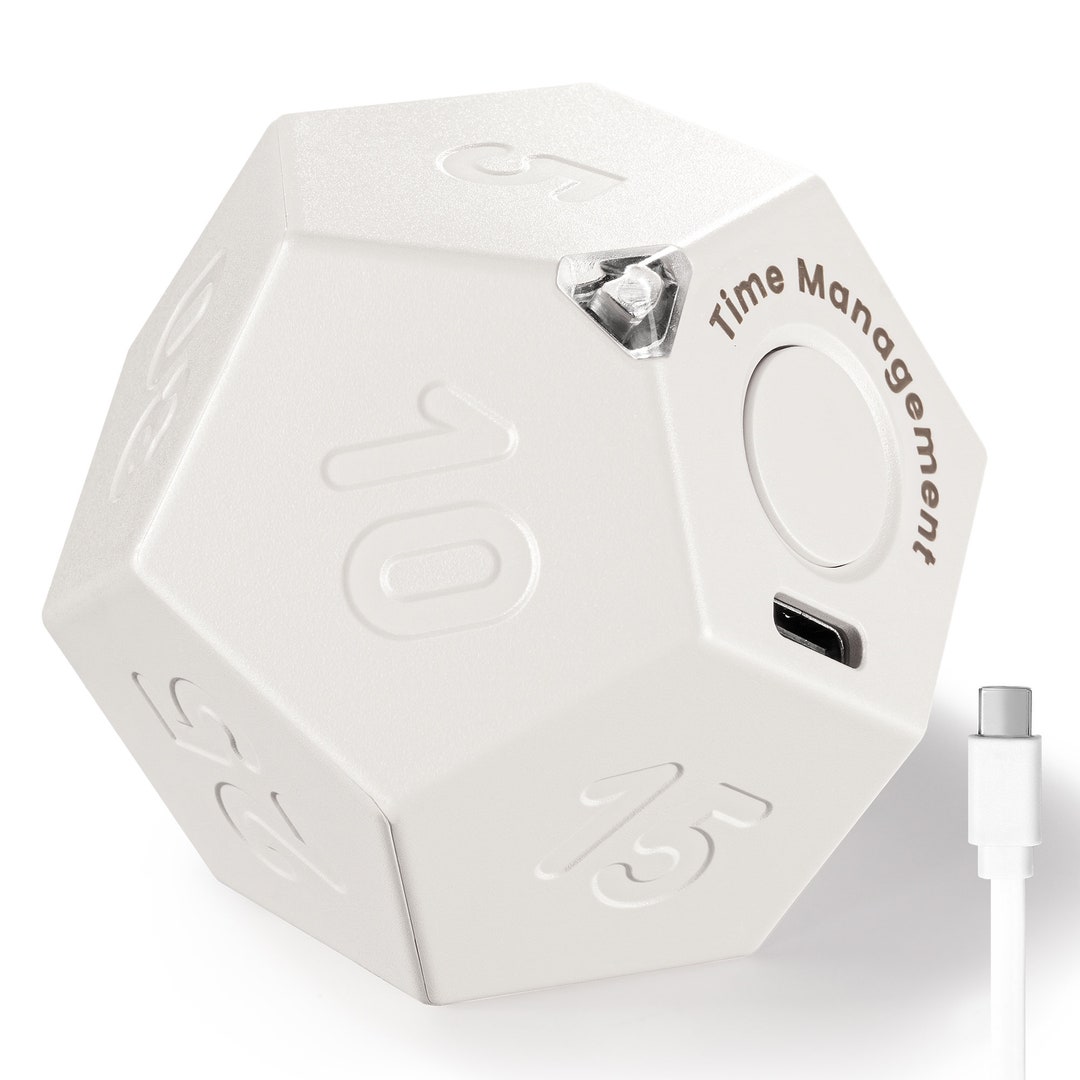 Dodecagon Pomodoro Timer Rechargeable Flip Time Management Tool Etsy