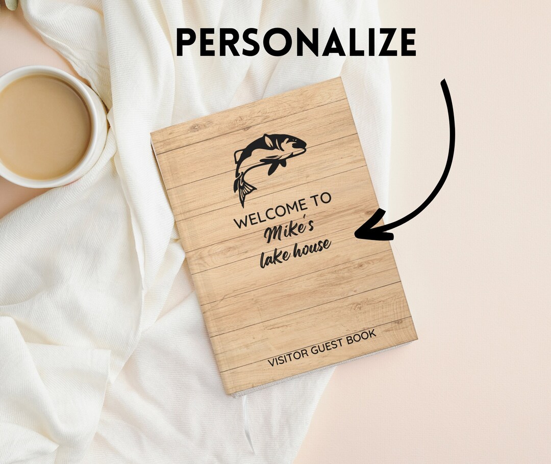Custom Lake House Guest Book, Cabin Lodge Notebook, Lake House Journal ...