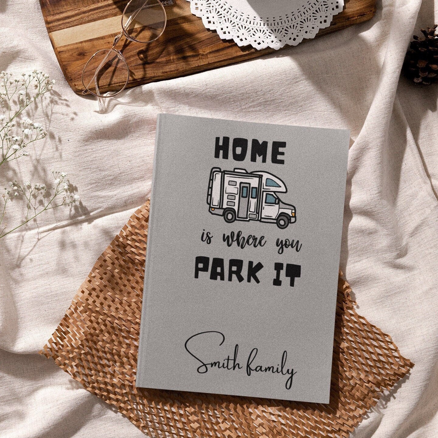 Personalized Camper Journal, RV Notebook, Travel Gift, Camping Journal ...