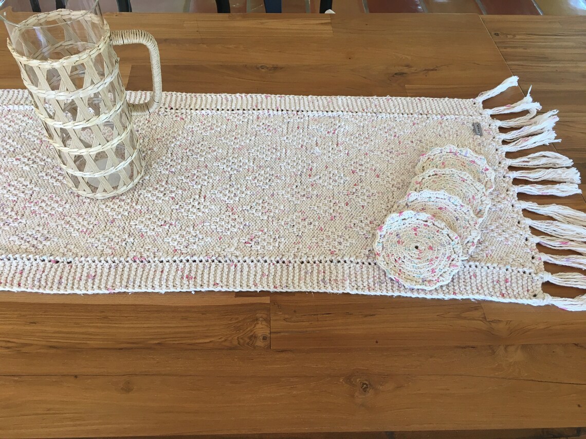 Farmhouse Table Runner Cottage Table Runner, Cute Cotton Table Runner ...