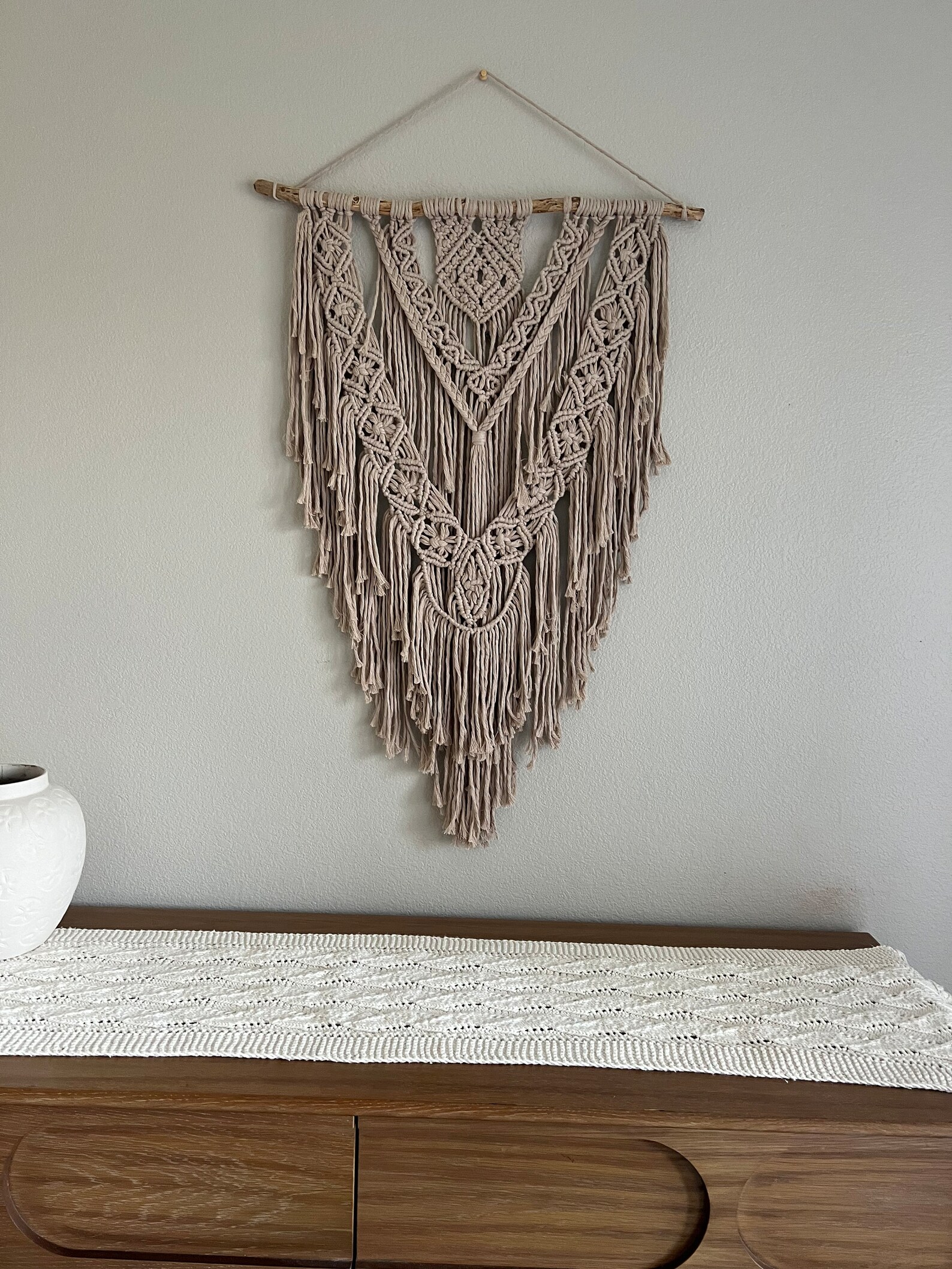 Linen Bohemian Wall Hanging Macrame - Etsy