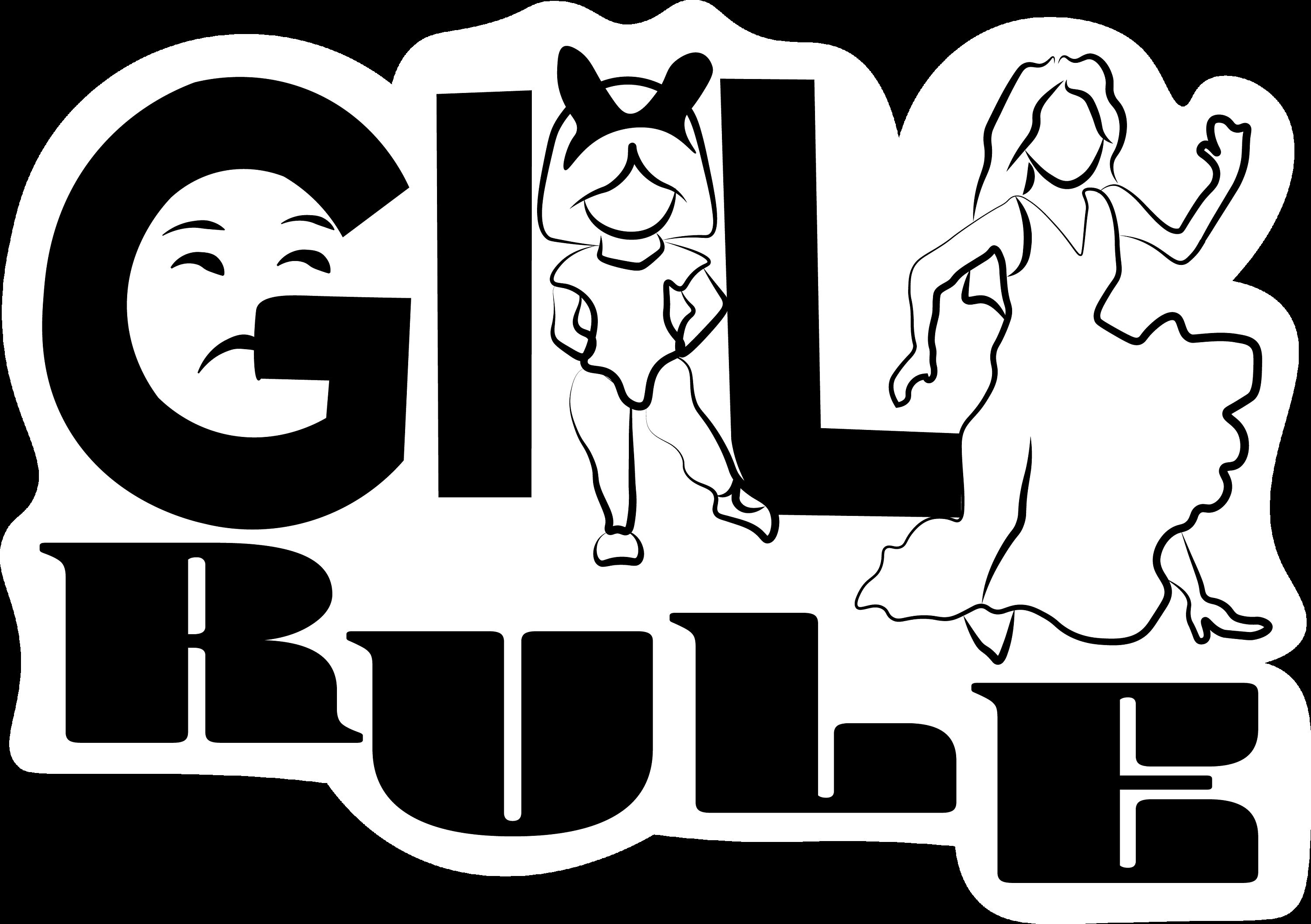 Girls Rule Sticker Design Emoji SVG/PNG W/ White Background - Etsy