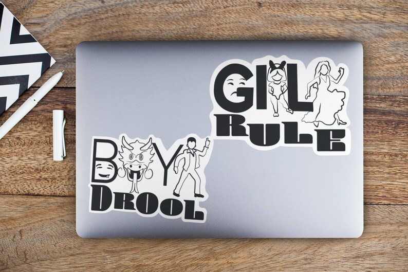 Girls Rule Sticker Design Emoji SVG/PNG W/ White Background - Etsy