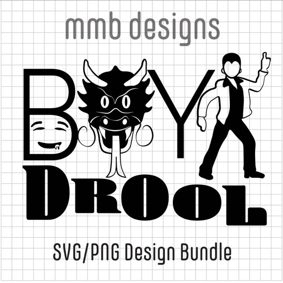Boys Drool Transparent Background PNG SVG File Bundle - Etsy