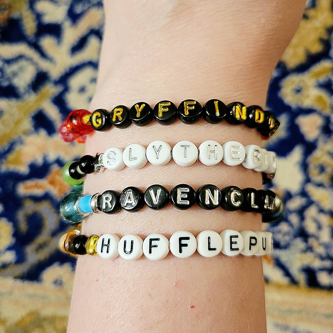 Set of 4 Harry Potter Hogwarts Houses Friendship Bracelets Hufflepuff ...