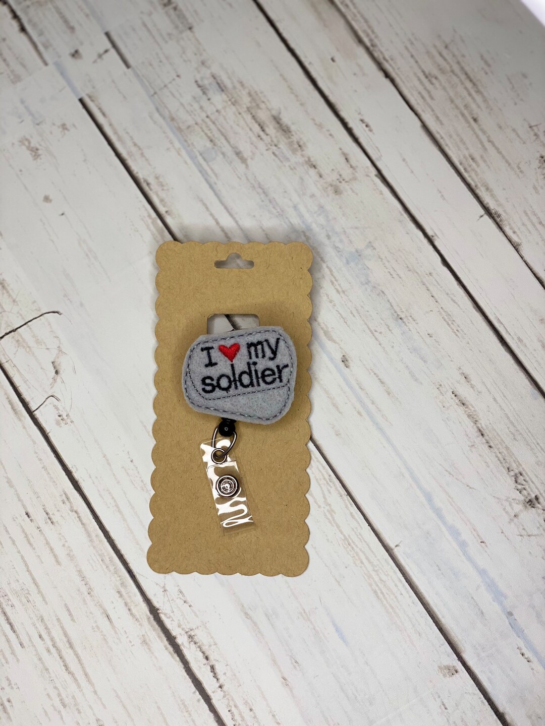 Military I Love My Solider Name Badge Reel/ Badge Reel - Etsy