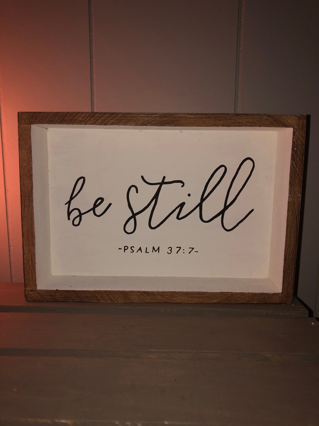 Be Still Wooden Sign - Etsy