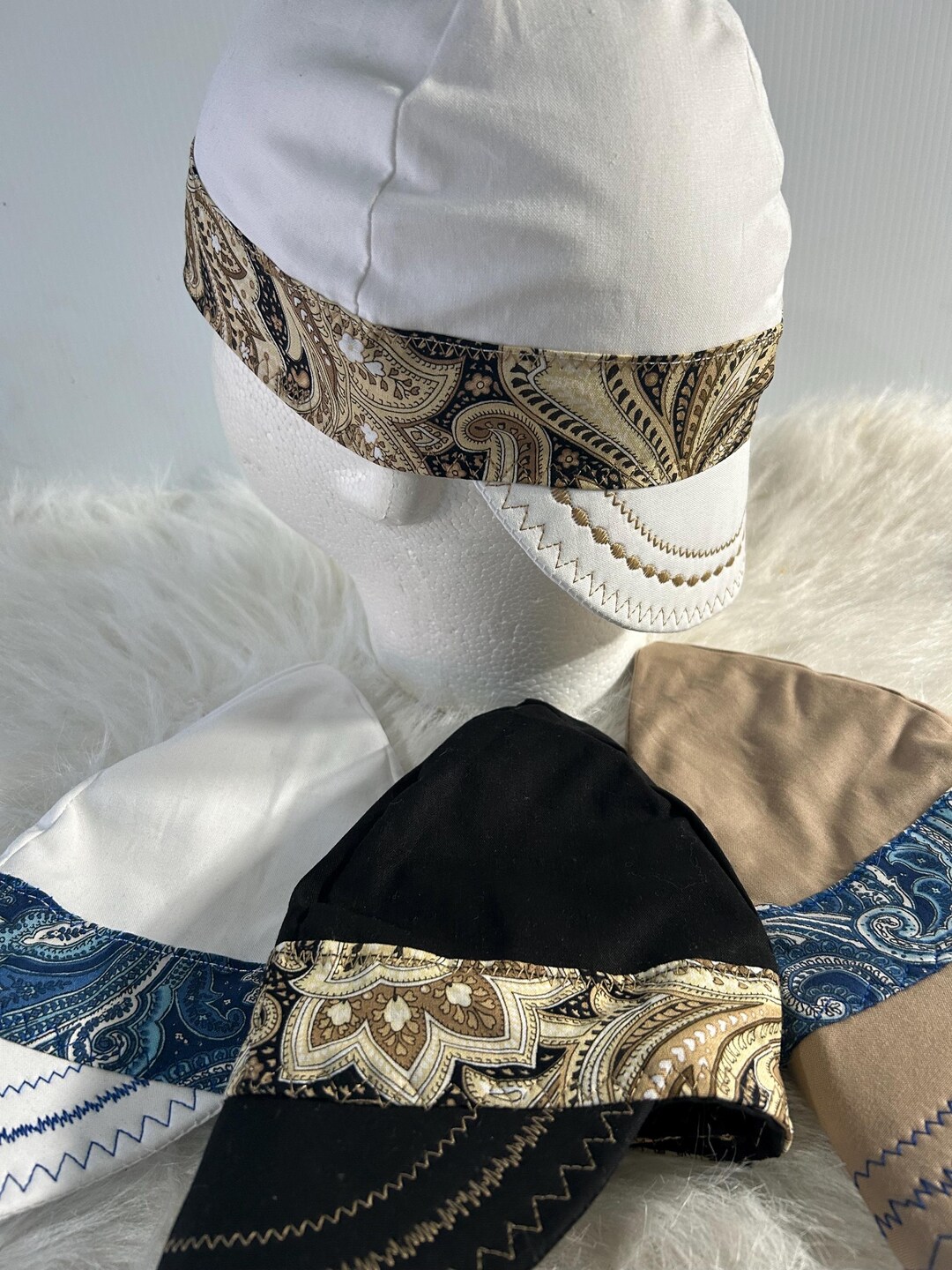 Reversible Welder's Cap/boilermakers/pipe Fitters/pipeliners: White ...