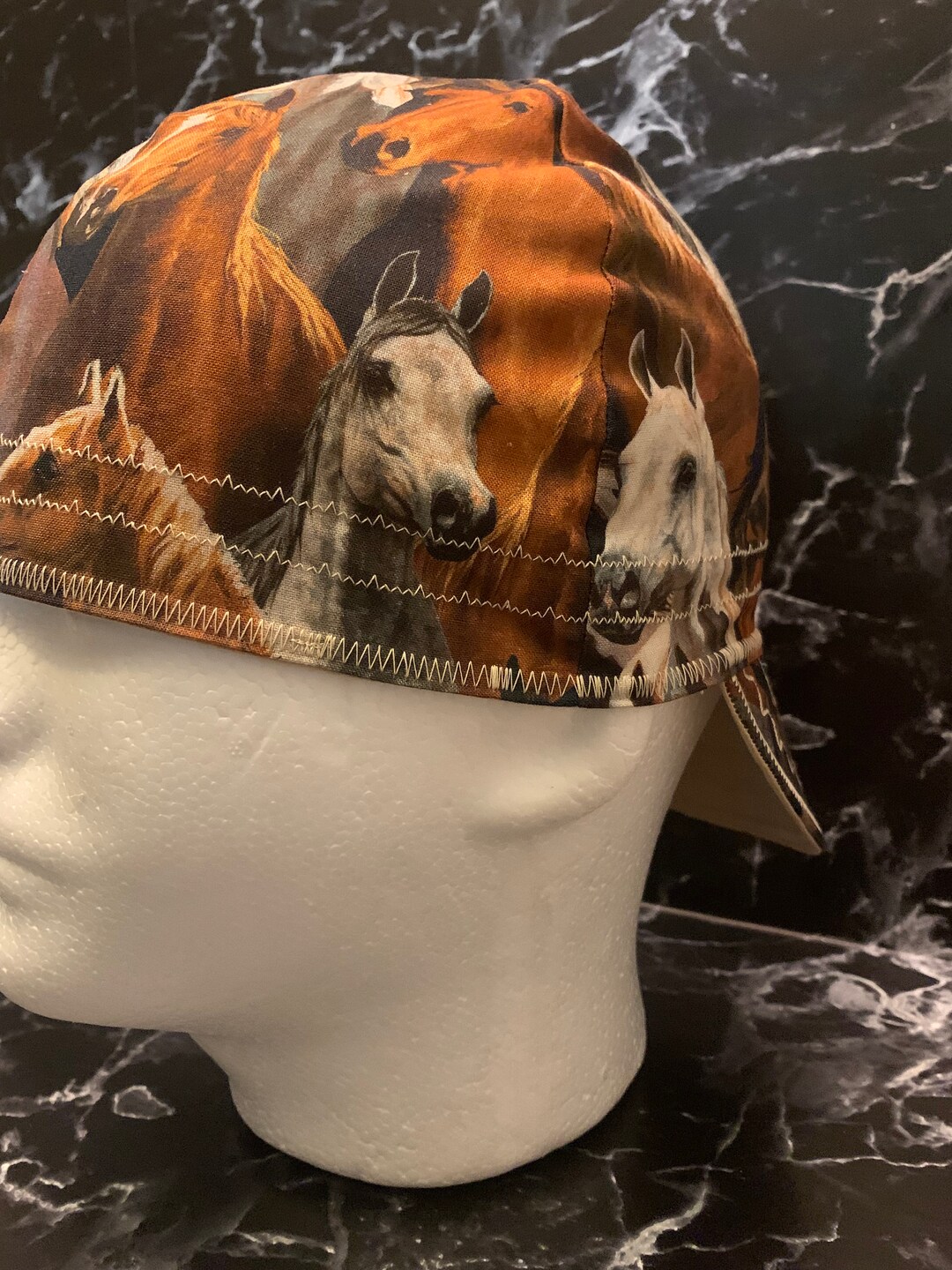 Reversible Welder's Cap/boilermakers/pipe Fitters/pipeliners : Horse ...