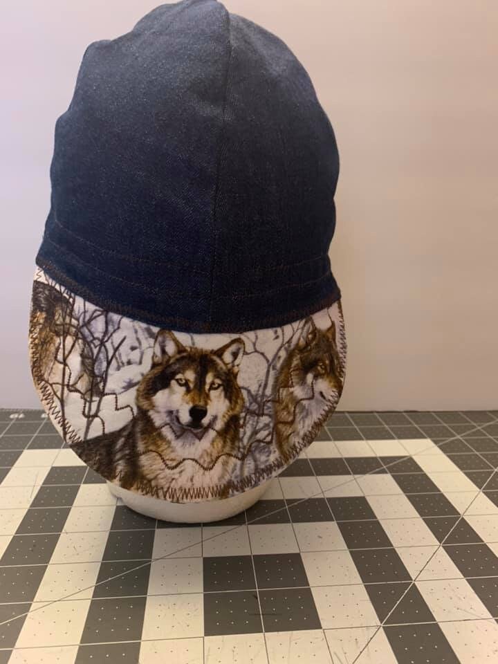 Reversible Welder's Cap/boilermakers/pipe Fitters/pipeliners Wolves ...