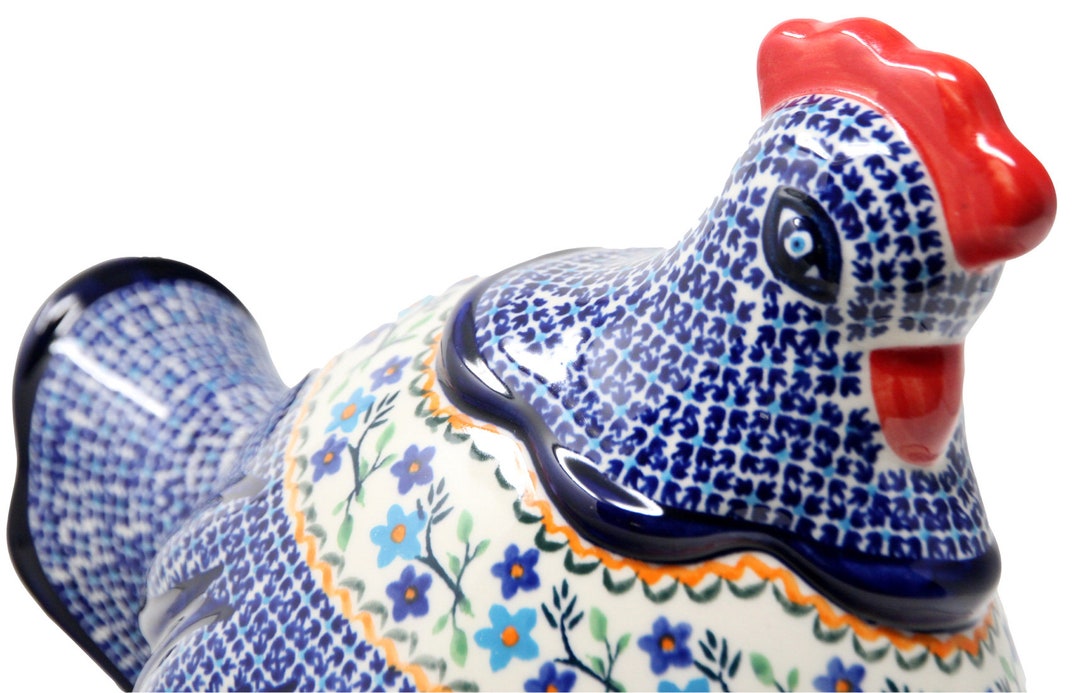 Chicken Serving Platter, Polish Pottery From Zaklady Boleslawiec Poland ...
