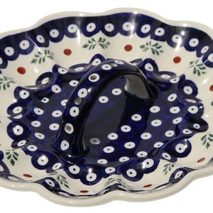Deviled Egg Plate Polish Pottery From Zaklady - Etsy